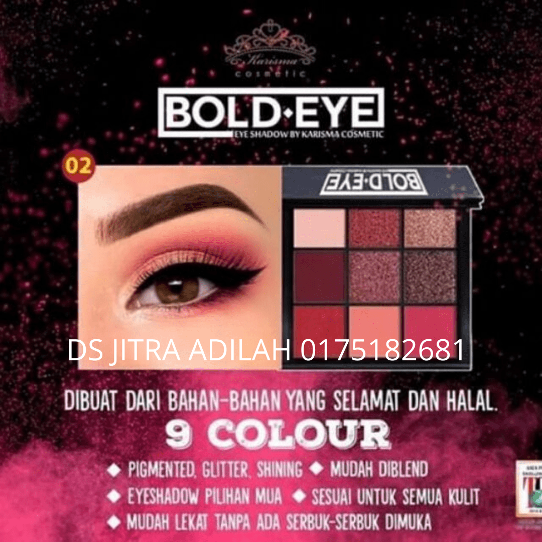 EYESHADOW PALETTES KARISMA COSMETIC presents BOLD EYES – Nurul Adilah